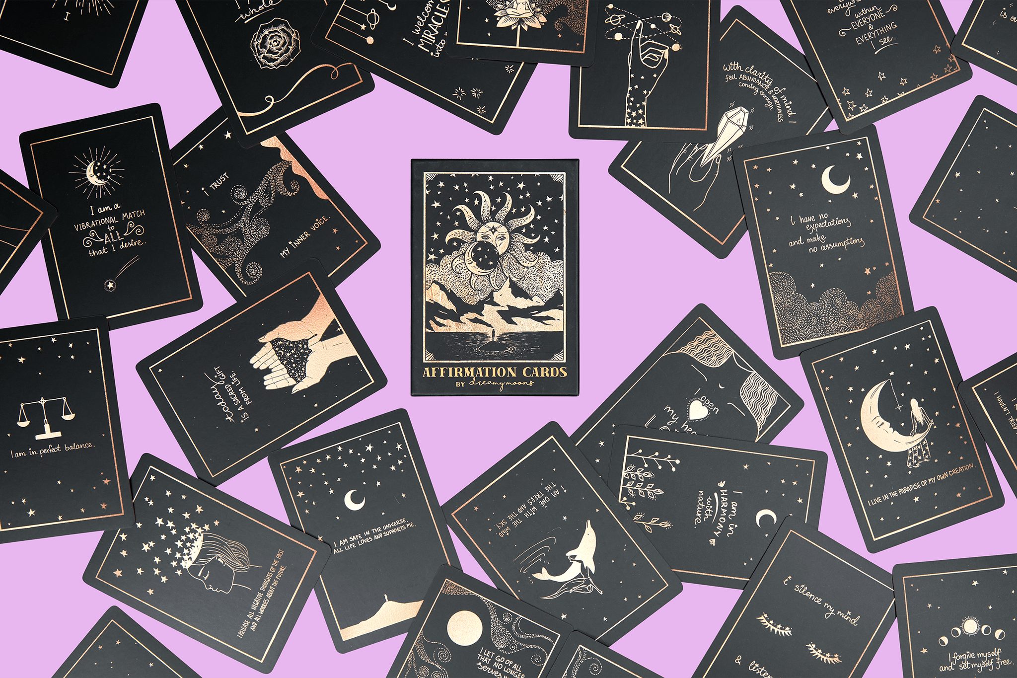 Affirmation Cards Oracle Deck by DreamyMoons | Free Shipping – Tarot Stack