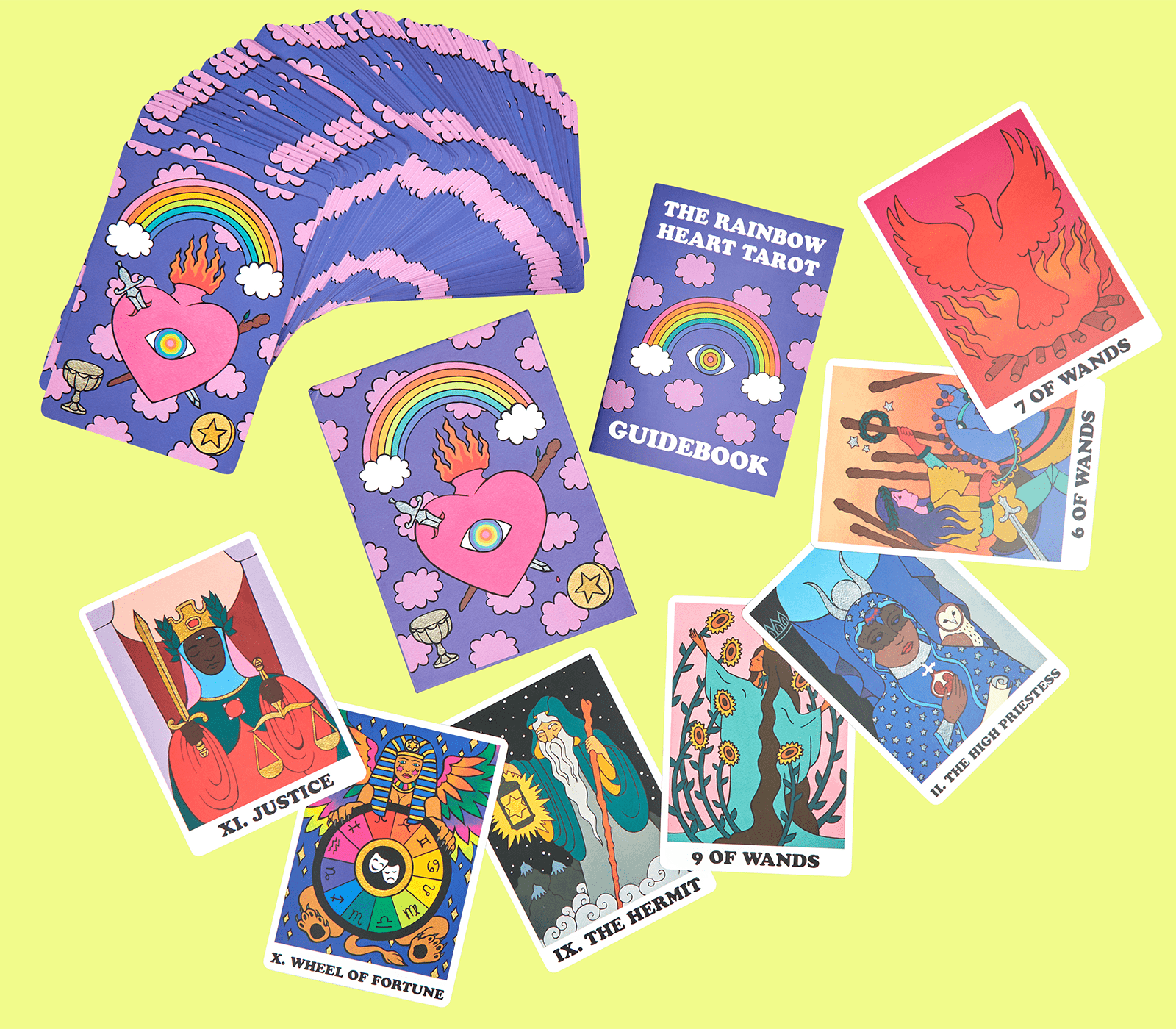 Rainbow Heart Tarot Deck by Rachel Rosenkoetter – Tarot Stack