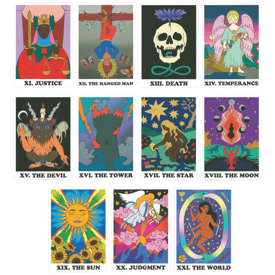 Rainbow Heart Tarot Deck by Rachel Rosenkoetter | Free Shipping – Tarot ...