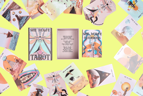 She Wolfe Tarot | Fourth Edition by SERPENTFIRE | Pink Tarot Deck ...
