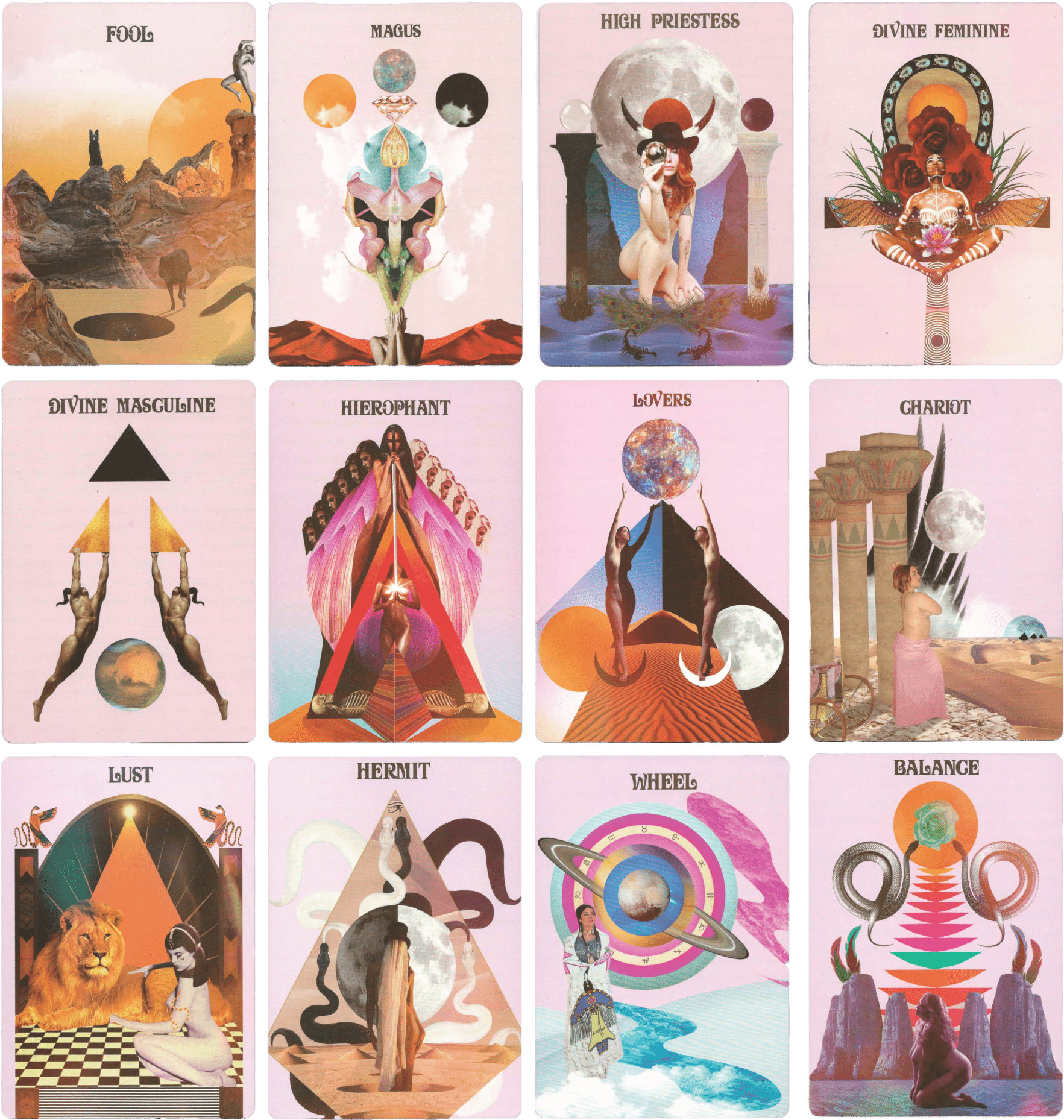 She Wolfe Tarot | Fourth Edition by SERPENTFIRE | Pink Tarot Deck ...