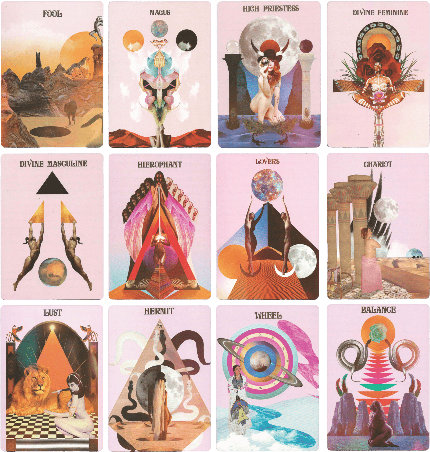 She Wolfe Tarot | Fourth Edition by SERPENTFIRE | Pink Tarot Deck ...